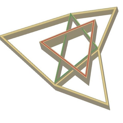 Download free STL file Napoleon Triangle, Equilateral Triangle ・ Cults