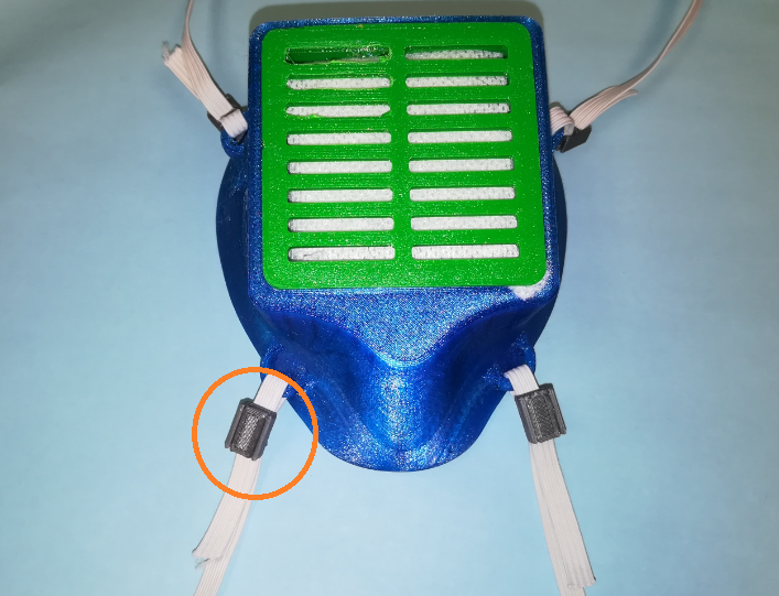 Free STL file Face Mask Buckle / Adapter for Fastening Elastic Bands・3D ...