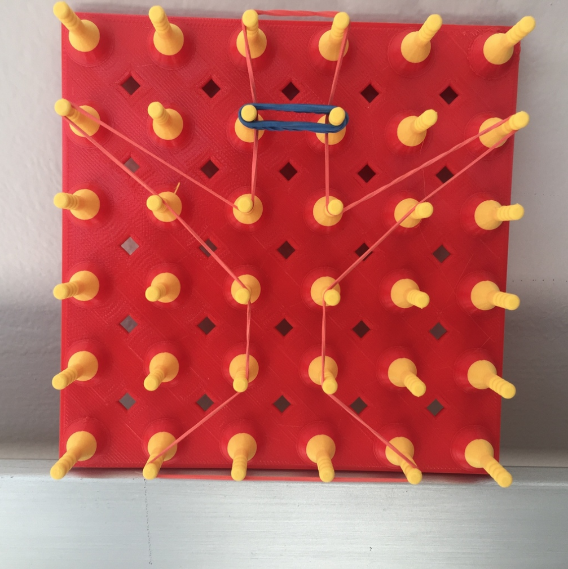 Download free STL file Geoboard, Geometric Board, Cartesian, Isometic ...