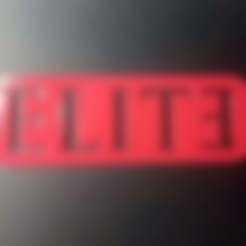 Download free STL file ELITE Logo Netflix • 3D printer design ・ Cults
