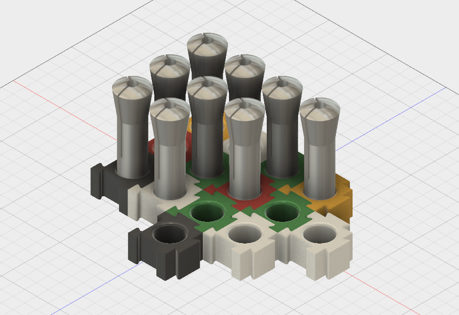 STL file R8 Collet Holder (Expandable)・3D printing template to download ...