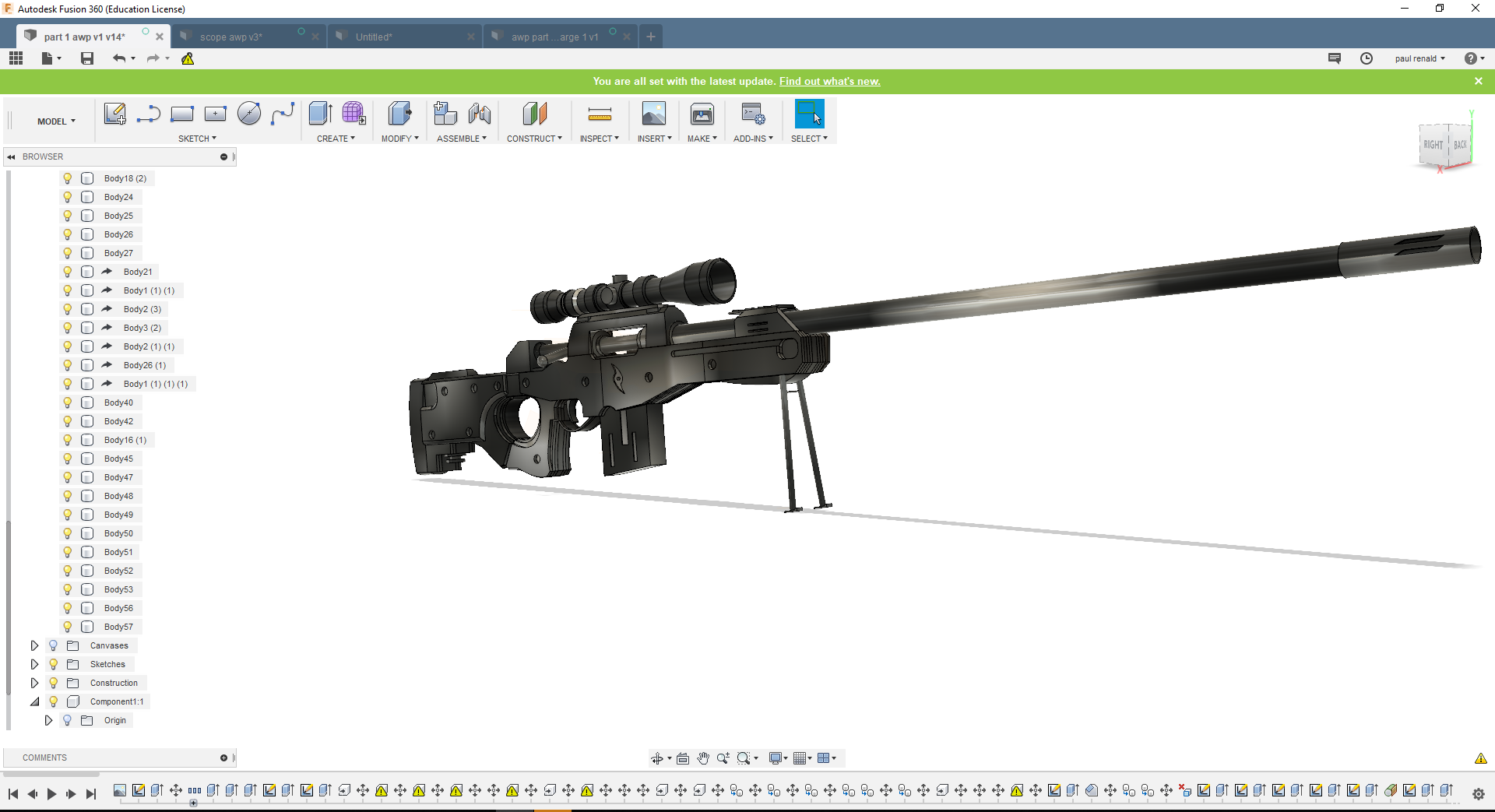 Free STL file awp 🔫・3D printer design to download・Cults