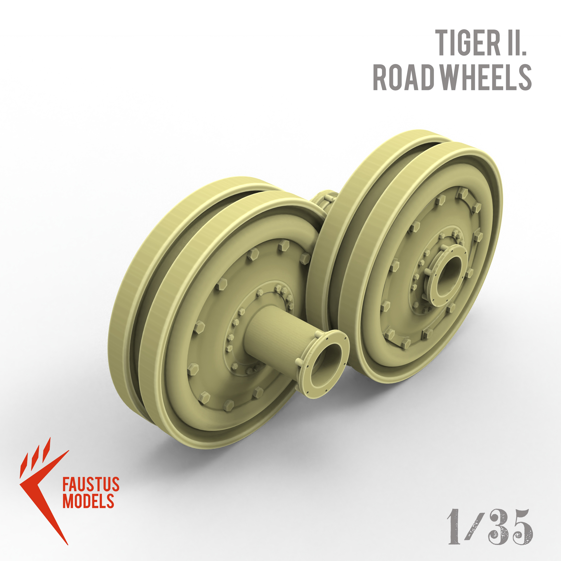 STL file TIGER II. ROADWHEELS 3D PRINT 🐅・3D printable model to download ...