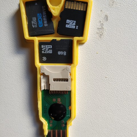 Download free STL SD holder and SD to USB adapter key shape key chain ...