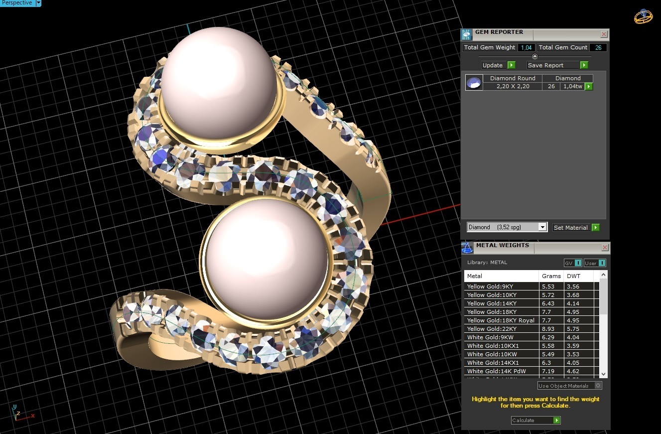 STL file PEARL RING・3D printer design to download・Cults