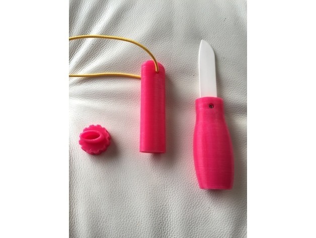 Free STL file Mora Style Ceramic Neck Knife (that Floats for only $2 ...