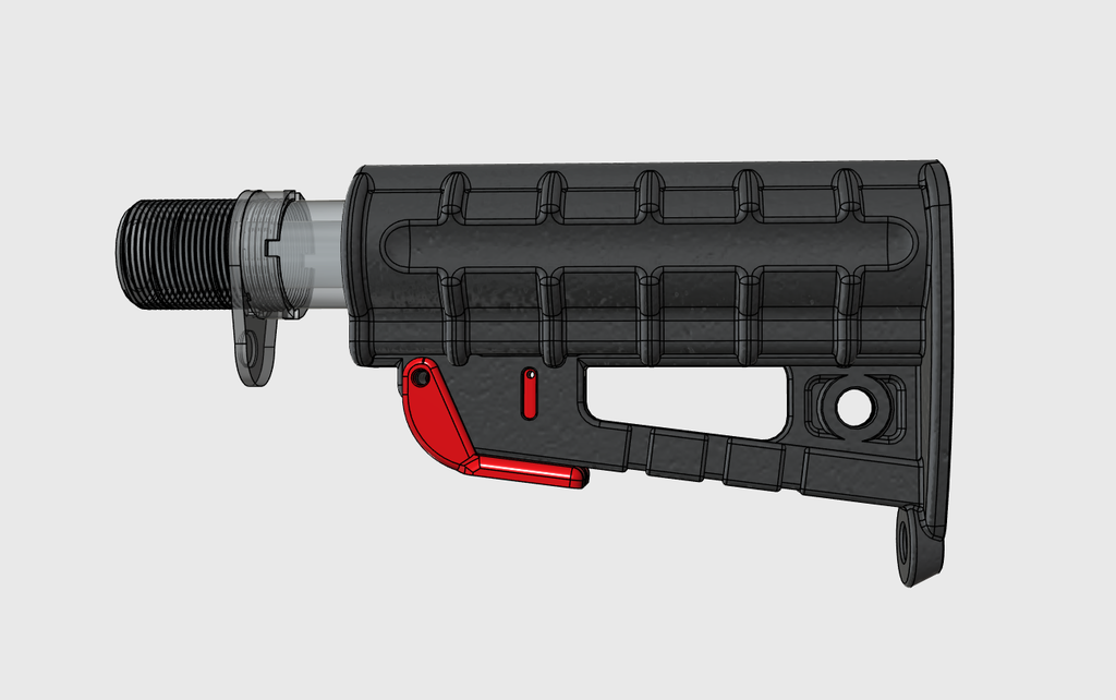 Free STL file Stock X (AR-15) 👽・3D printer model to download・Cults