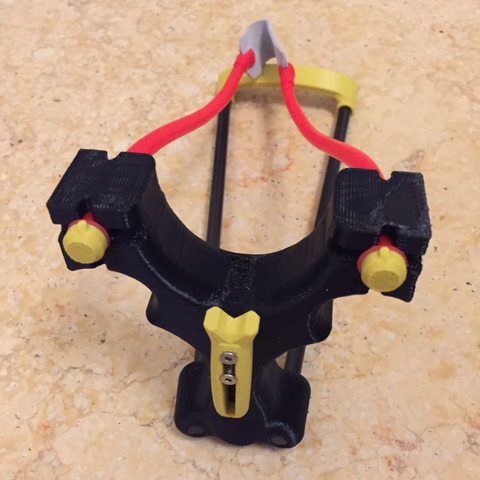 Download free STL file slingshot With Arm Rest & Rail • 3D printer ...