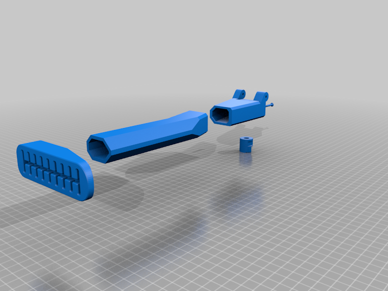Free STL file KC9 Folding Stock・Template to download and 3D print・Cults