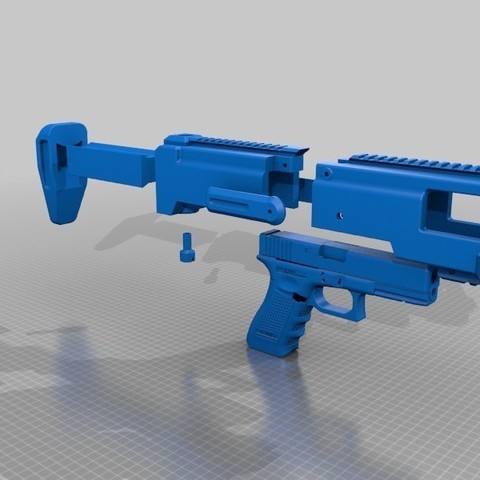 Download free 3D printer model MINI & LARGE PDW (Airsoft Carbine ...