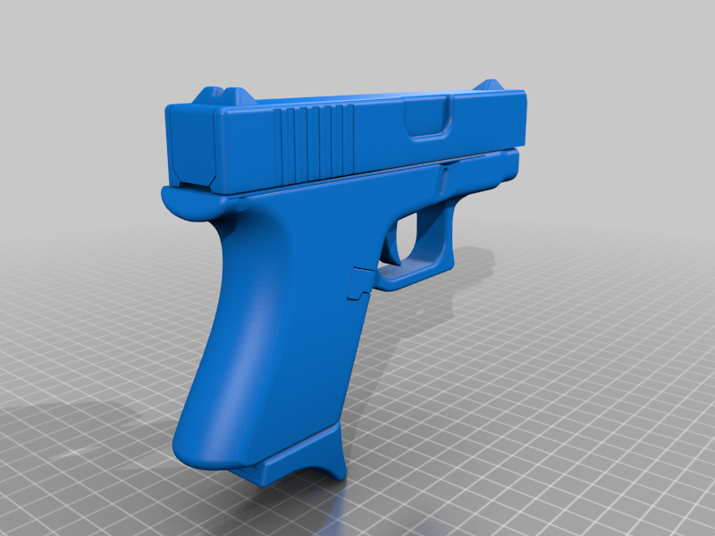Бесплатный 3D файл G26 - СИНИЙ ПИСТОЛЕТ / РЕКВИЗИТ 🎭・3D-печатная модель ...