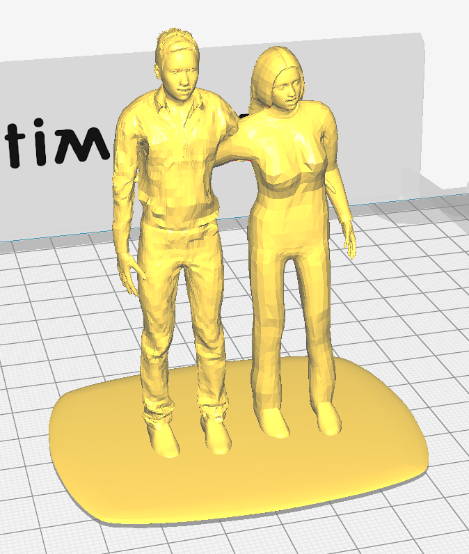 OBJ file Two People In Statue 🏠・3D print design to download・Cults