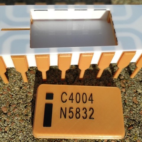 Download free 3D model INTEL 4004 1st processor in the history almost ...