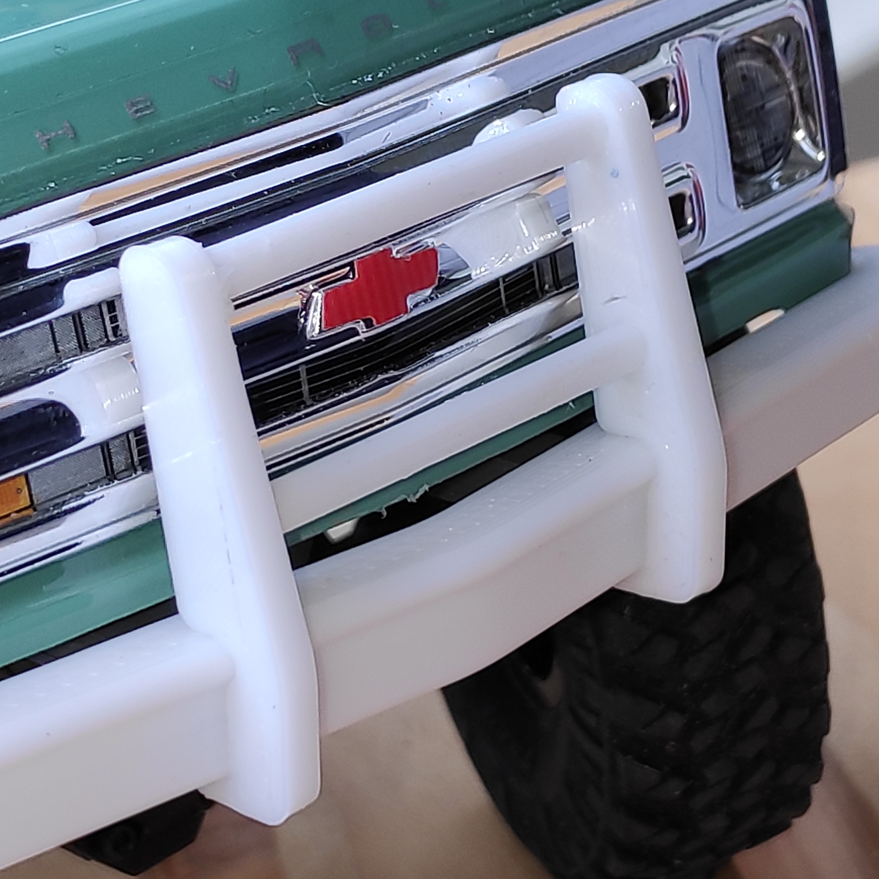 STL file Axial SCX24 Crawler Chevrolet chevy C10 front bumper 🚙・3D ...