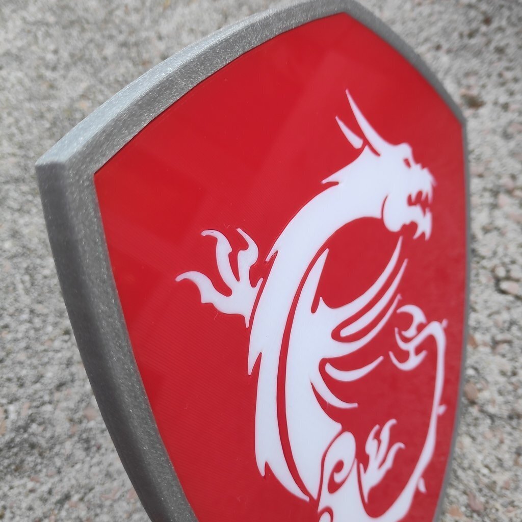 STL file MSI computer sign logo badge・3D printable model to download・Cults