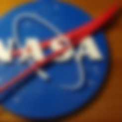 Download free STL file NASA LOGO BADGE 3D • 3D print template ・ Cults