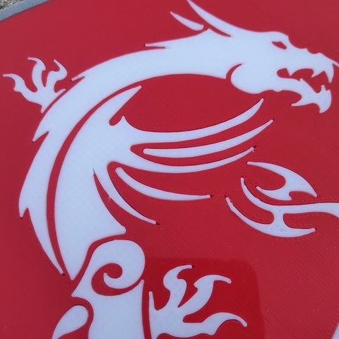 Download free STL file MSI computer sign logo badge • 3D print design ...