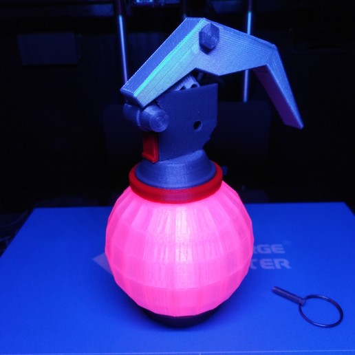 3D printed boogie bomb / usb rgb led stripe version / fortnitebattle ...