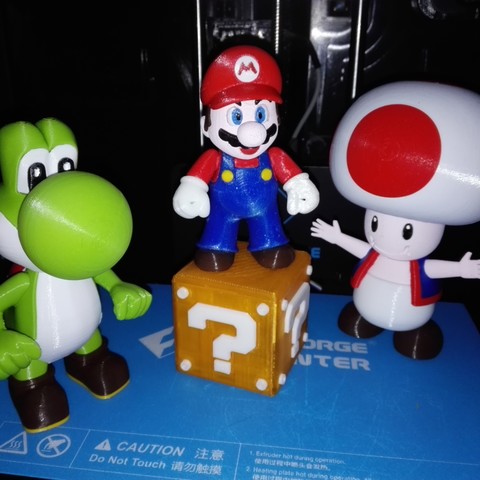 3D printed Super Mario complete set • made with créator pro ・ Cults