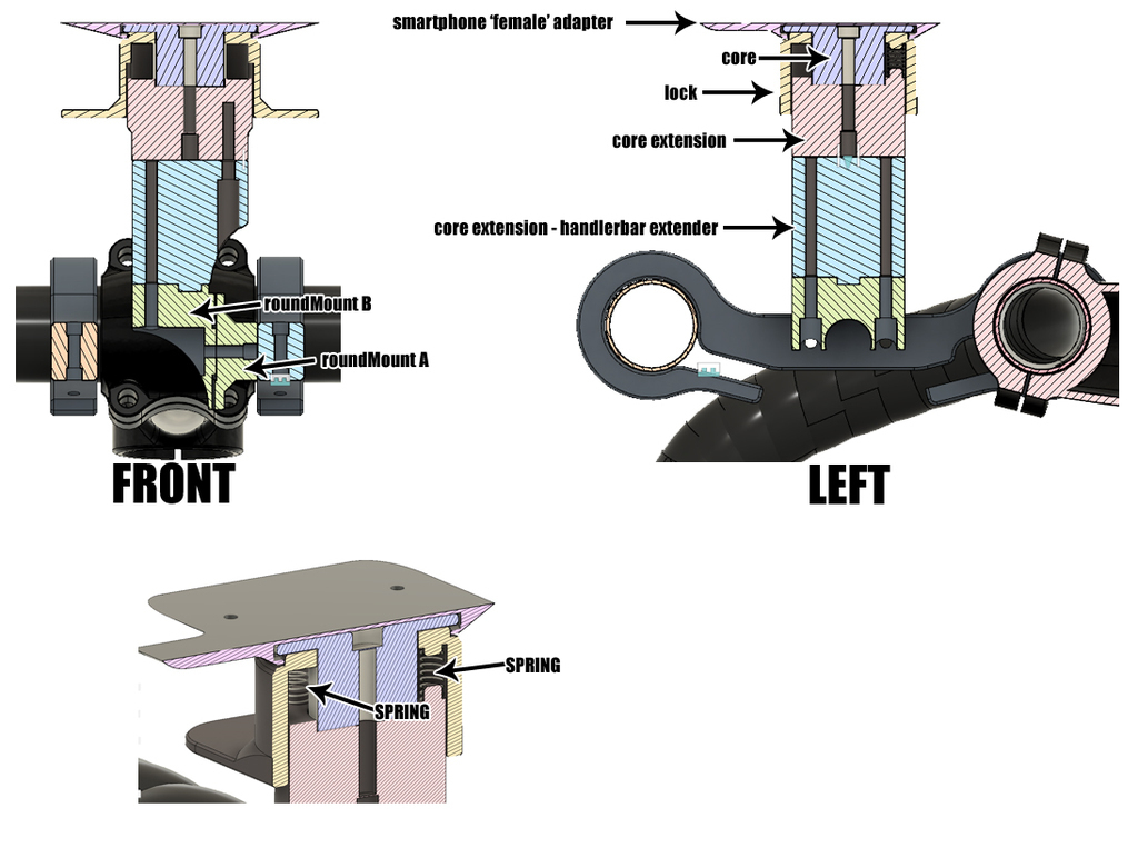 Free 3D file Quad Lock - inspired bicycle smartphone mount 🔒・3D ...