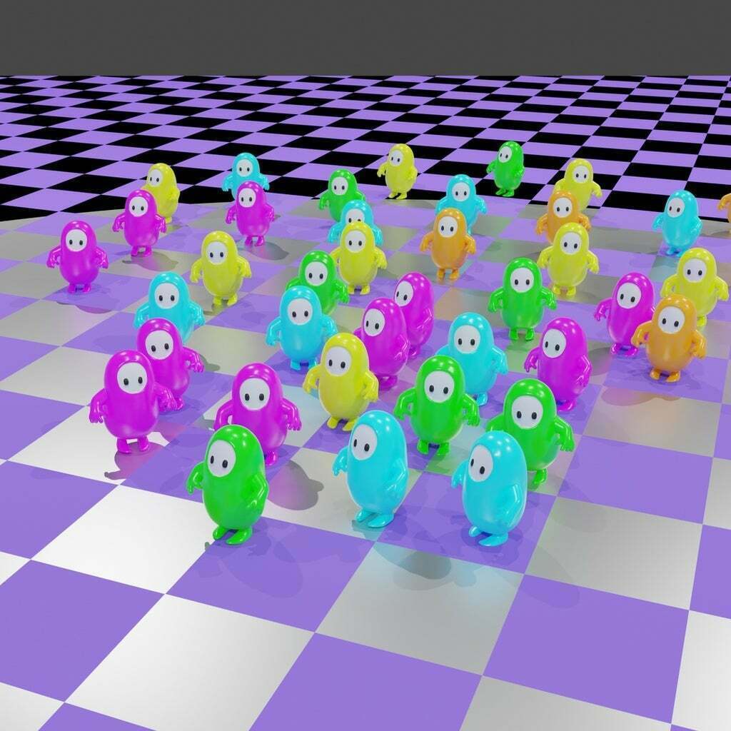 Free STL file Basic Fall Guys 🍂・3D printing model to download・Cults