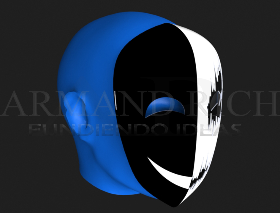 STL file kagekao mask・3D printer model to download・Cults