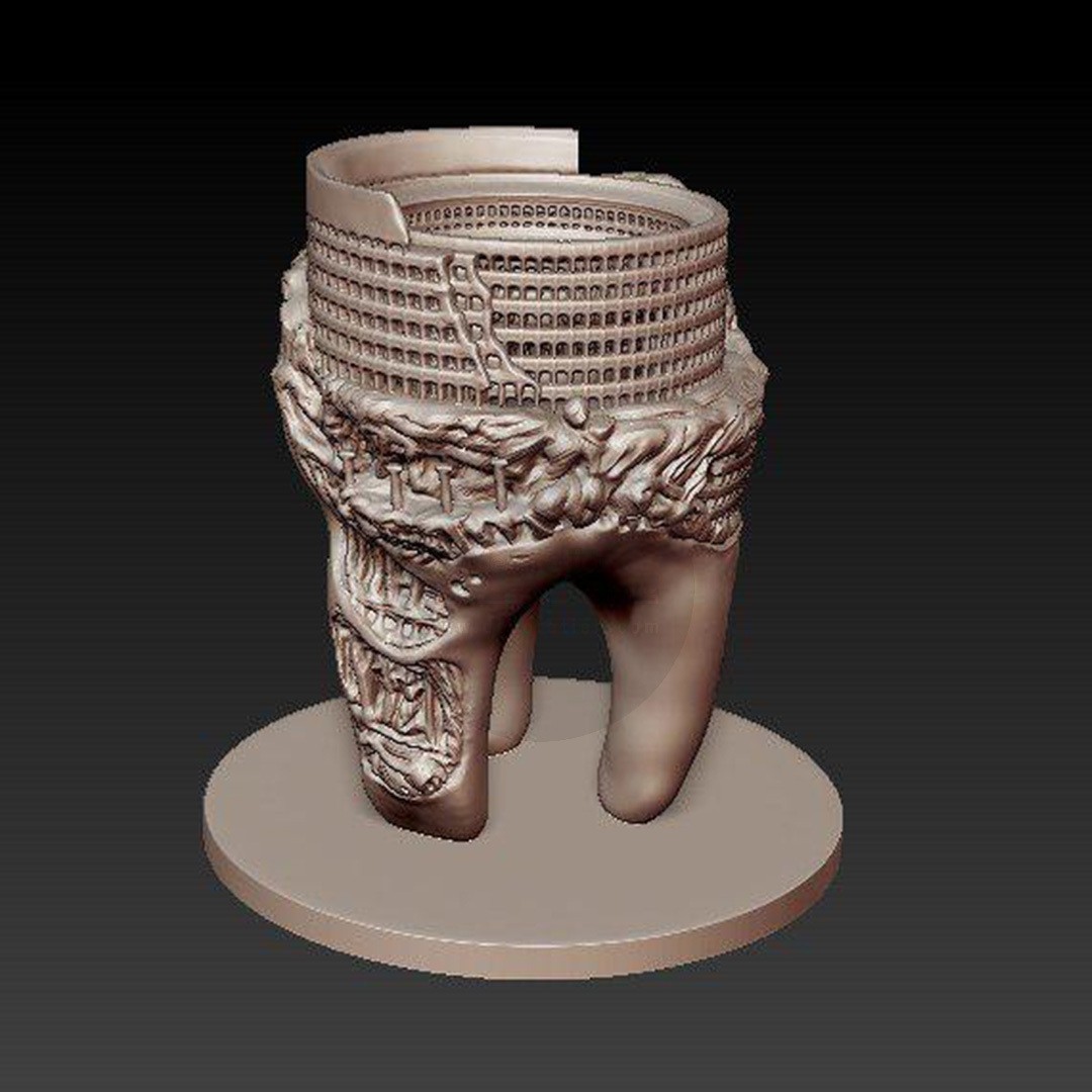 OBJ file teeth art 🎨・3D printer design to download・Cults