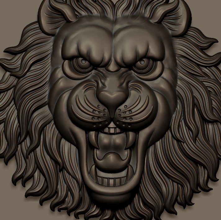 Free STL file lion head・3D printer design to download・Cults