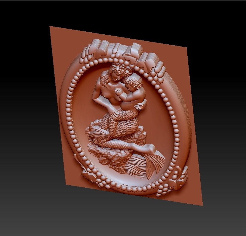 Free STL file Mermaid・3D printer model to download・Cults