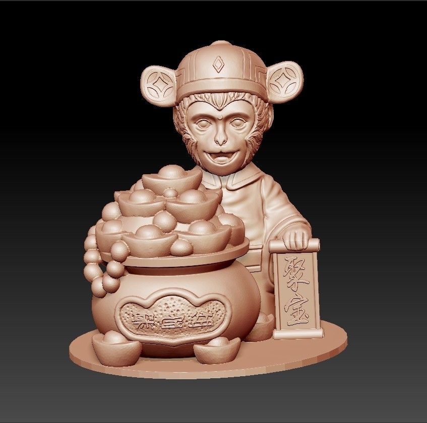 Free STL file lucky monkey 🐒・3D printer model to download・Cults