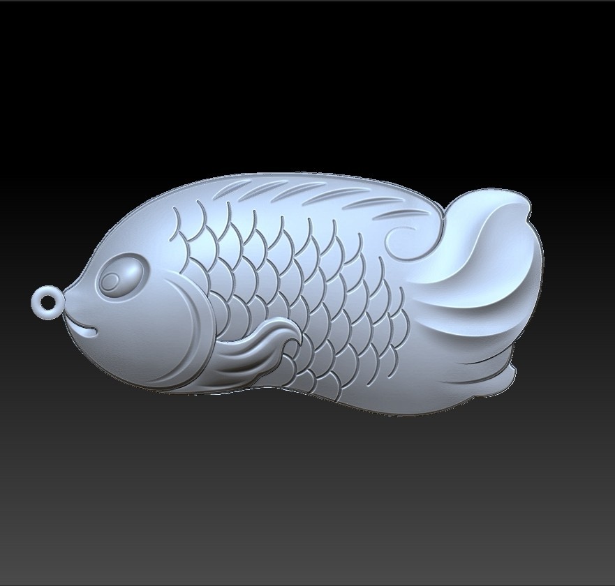Free STL file fish pendant・3D printing template to download・Cults