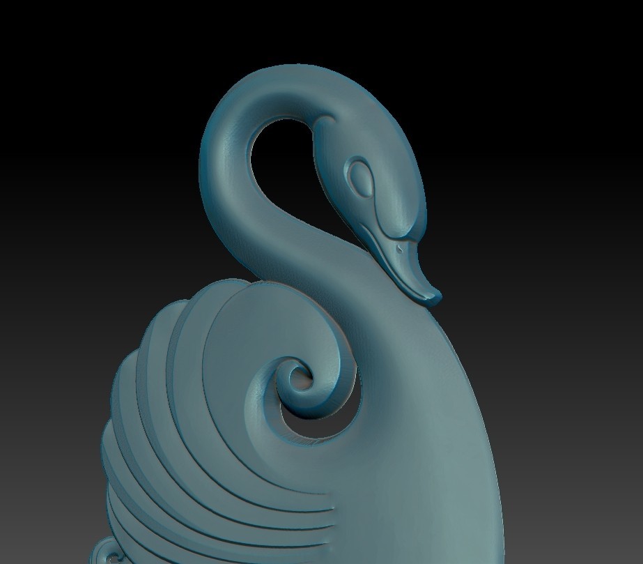 Free STL file swan pendant・3D printable design to download・Cults