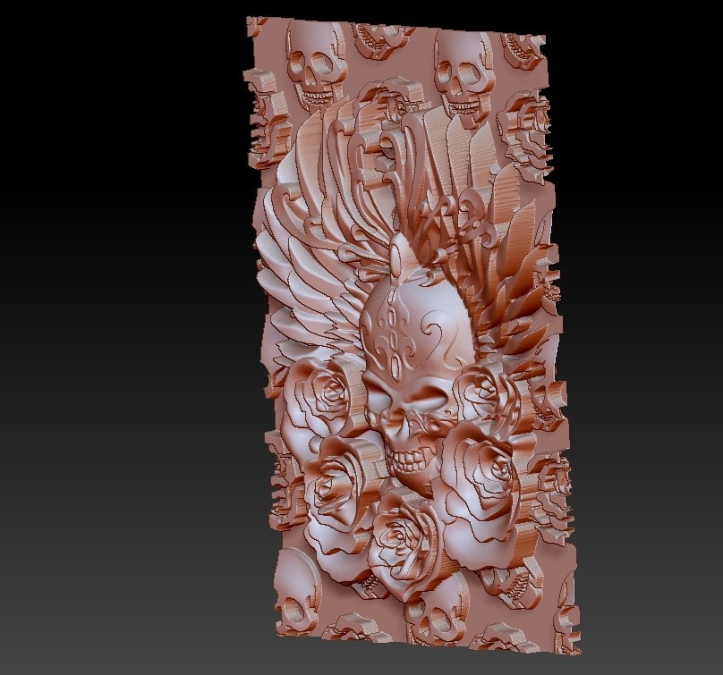 Free STL file skull and rose 💀・3D print object to download・Cults