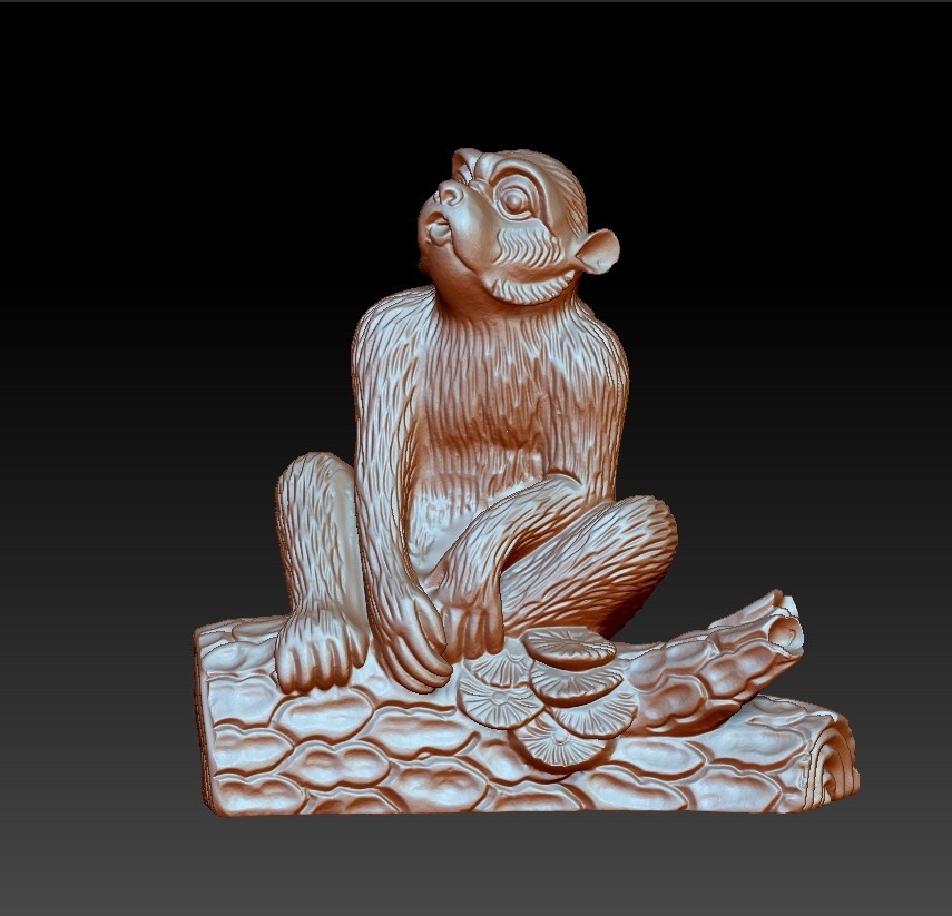 Free STL file monkey sculpture 3d model・3D printable model to download ...