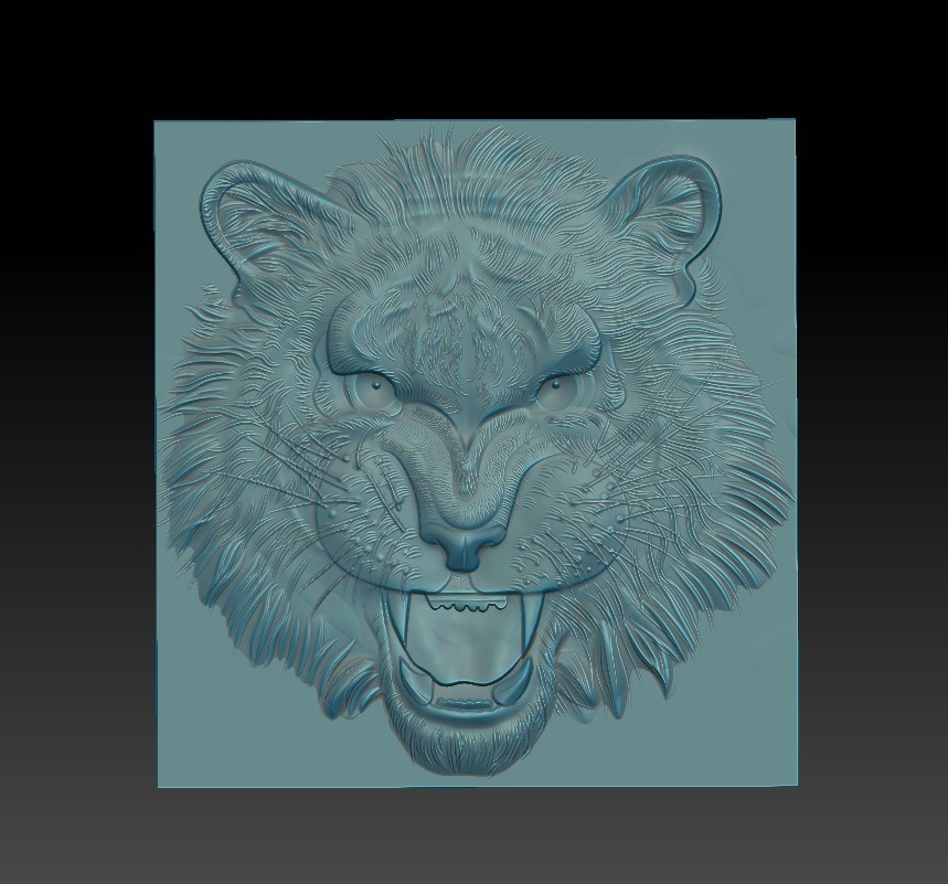 Free STL file tiger head 🐅・3D printing model to download・Cults