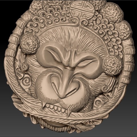 Download free STL file Monkey • 3D printing design ・ Cults