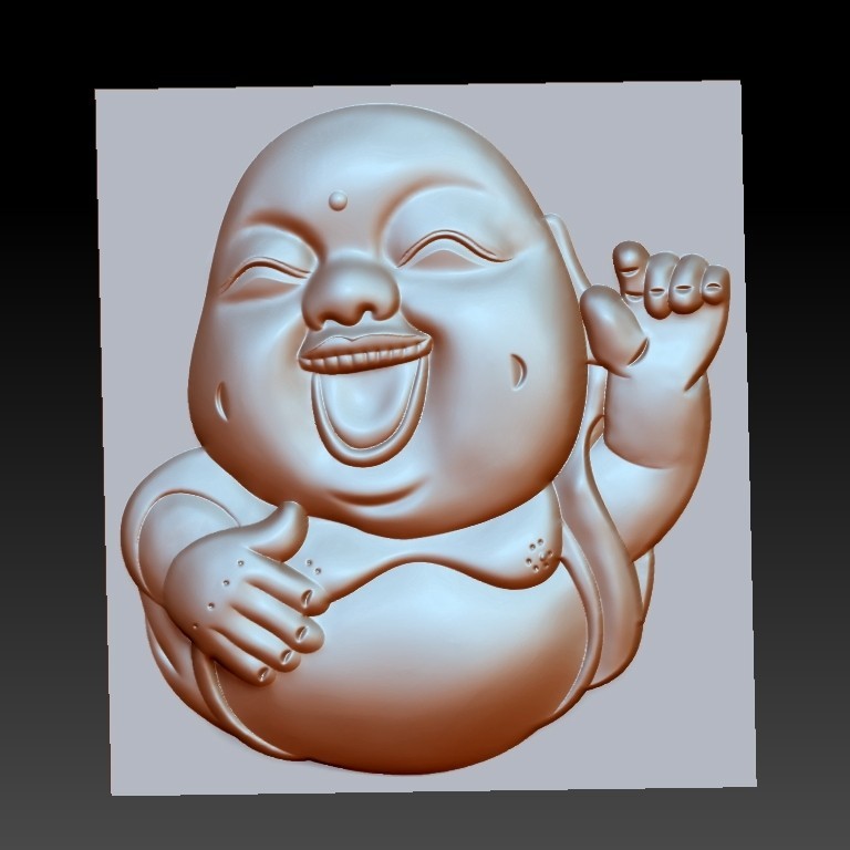 Free STL file happy little buddha・3D print model to download・Cults