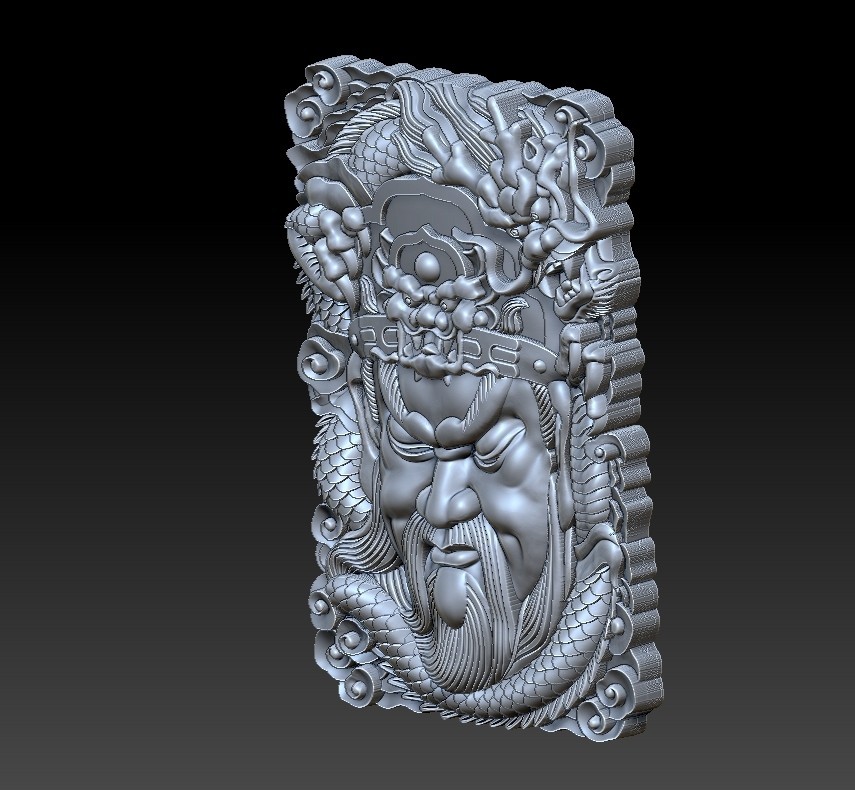 Free STL file Guangong and dragon・3D printer design to download・Cults