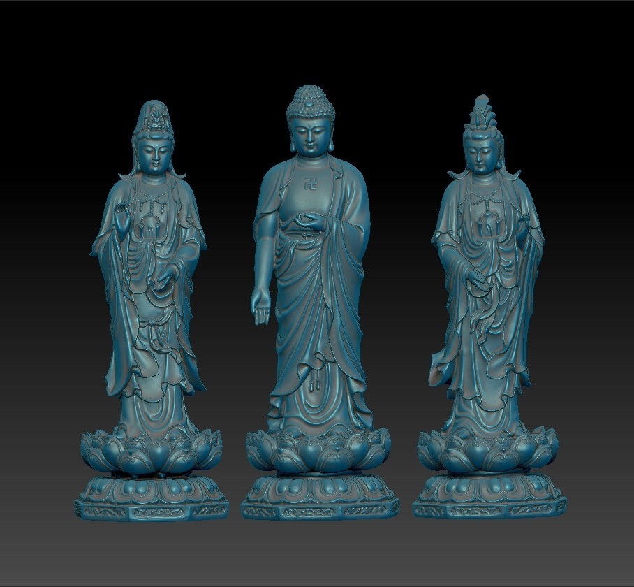 Free STL file buddha and bodhisattva 🇨🇳・3D printing template to ...