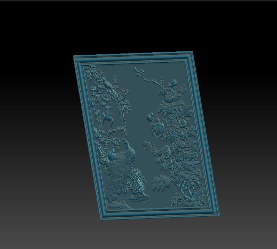 Free STL file peacock and peony 🦚・Object to download and to 3D print・Cults