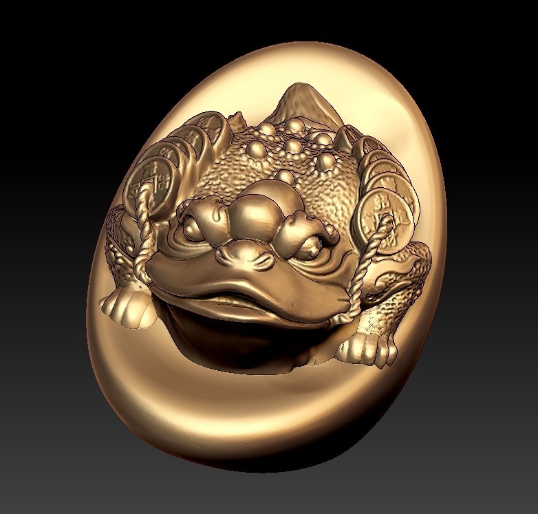 Free STL file golden toad or lucky toad・Template to download and 3D ...