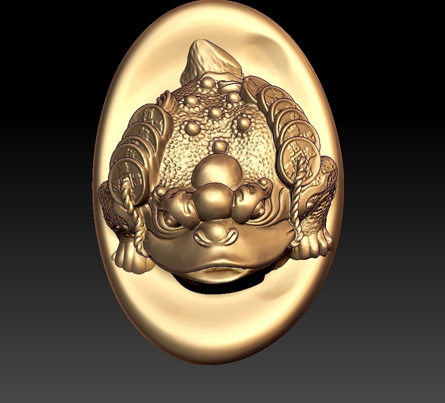 Free STL file golden toad or lucky toad・Template to download and 3D ...