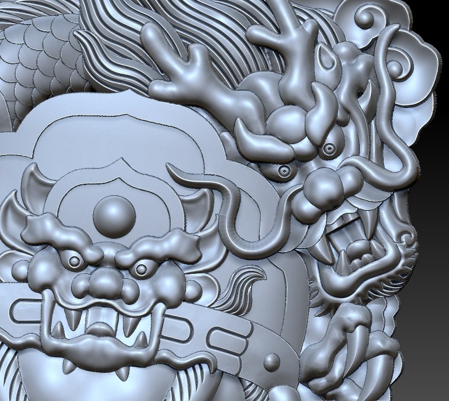 Free STL file Guangong and dragon・3D printer design to download・Cults