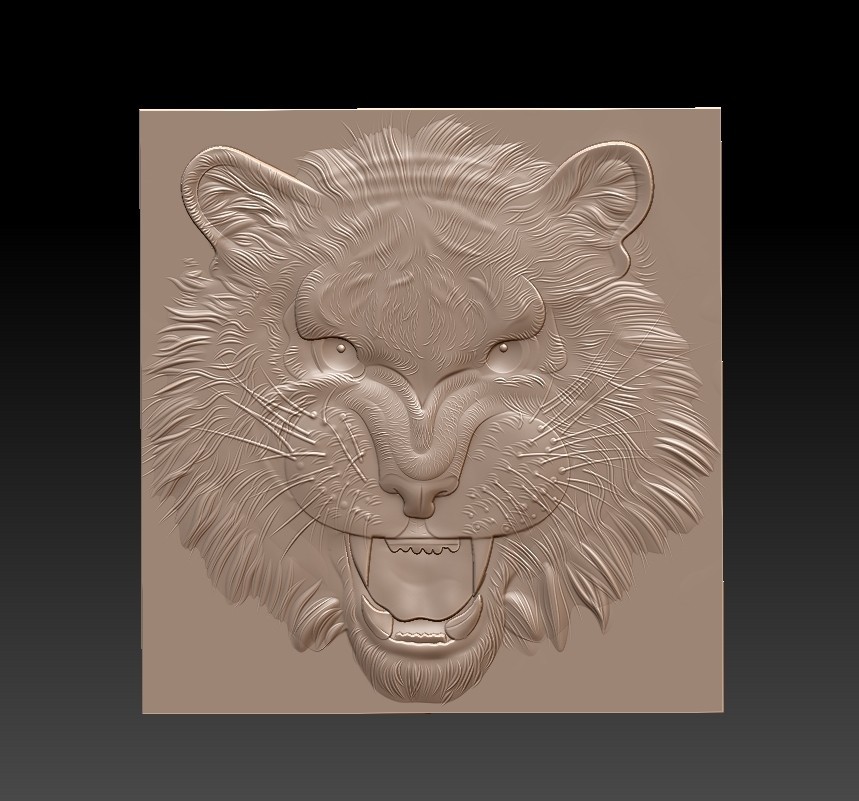 Free STL file tiger head 🐅・3D printing model to download・Cults