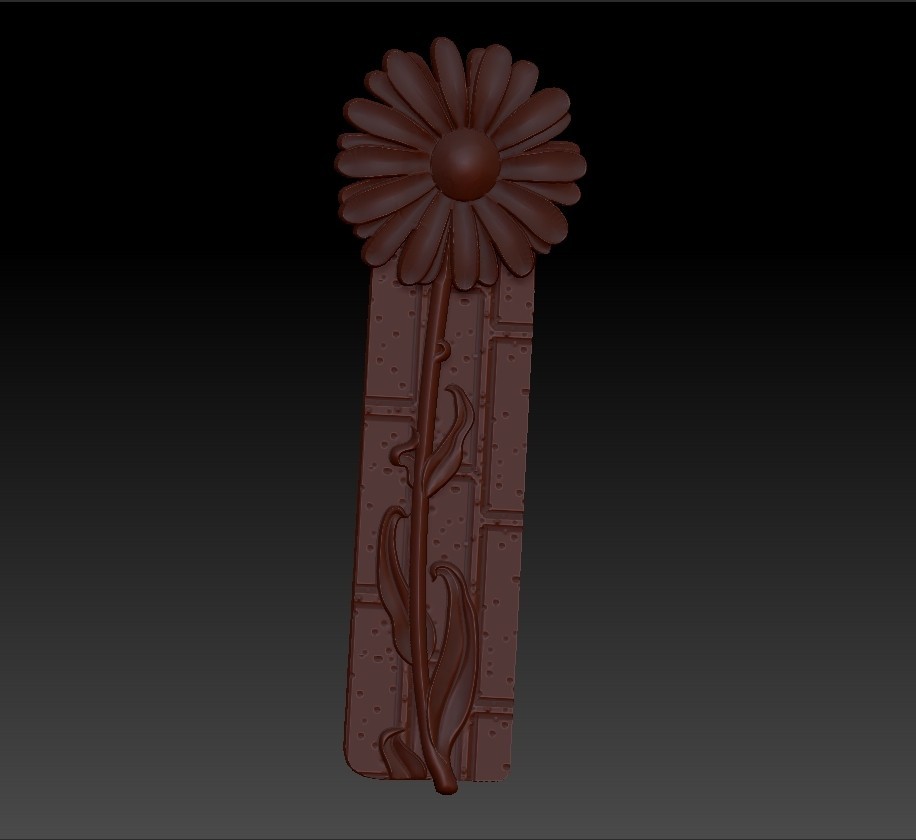 Free STL file daisy flower 3d model of relief・3D printer design to ...