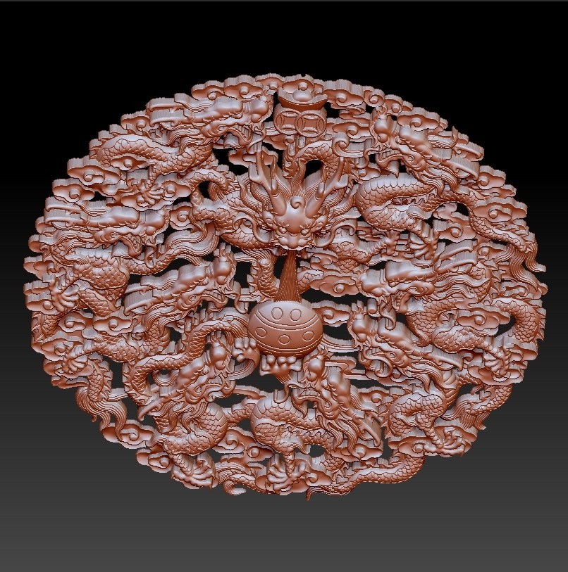 Free STL file nine dragons 🐉・3D printer design to download・Cults