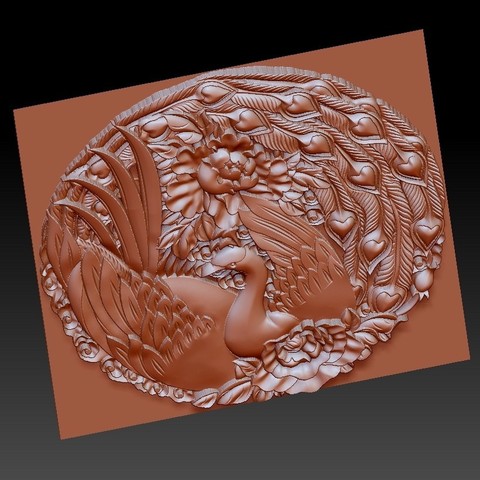 Download free STL file Phoenix 3d model of bas-relief • 3D printable ...
