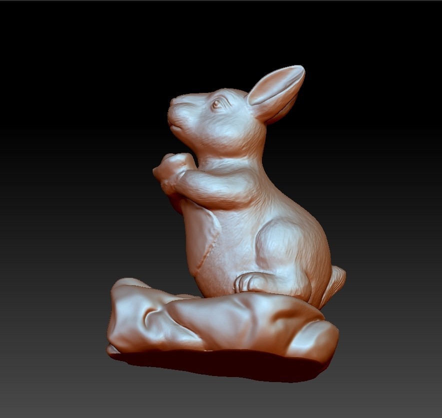 Free STL file rabbit 3d model 🐇・Object to download and to 3D print・Cults