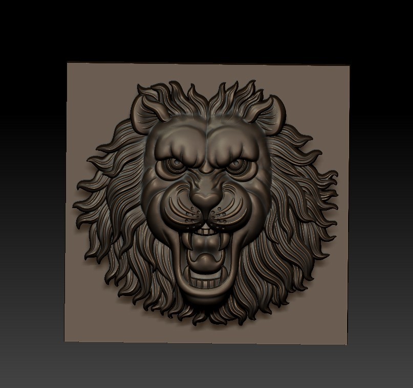 Free STL file lion head・3D printer design to download・Cults
