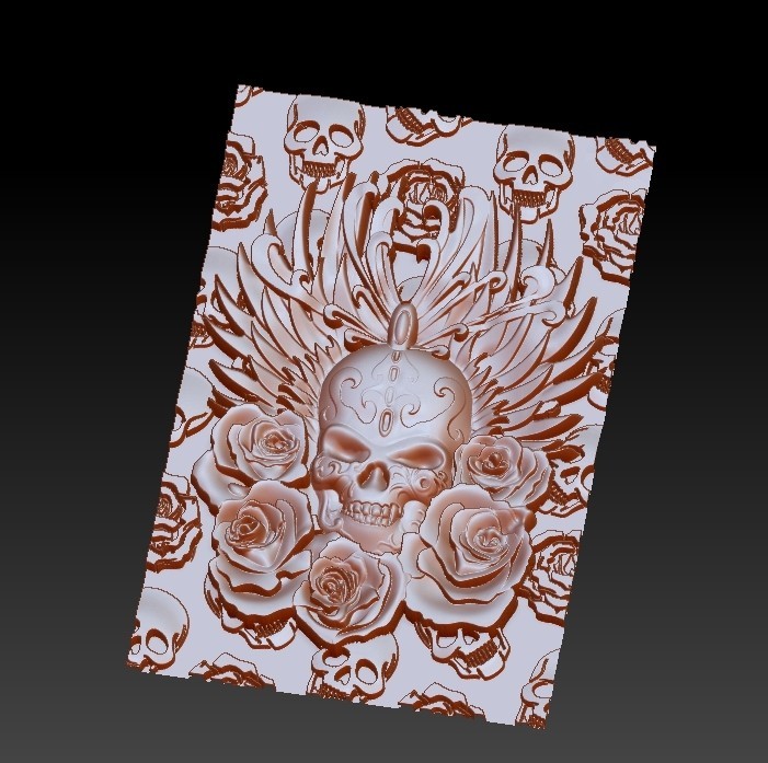 Free STL file skull and rose・3D print object to download・Cults